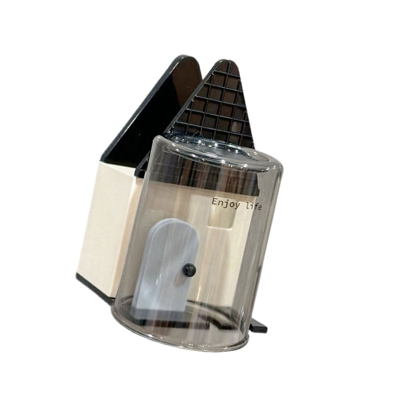 Modern House Shape Toothbrush Stand With Mouthwash Cup And Toothpaste ...