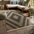 Modern In- & Outdoor Rug Natural Design with Diamond Motif - Walmart.com
