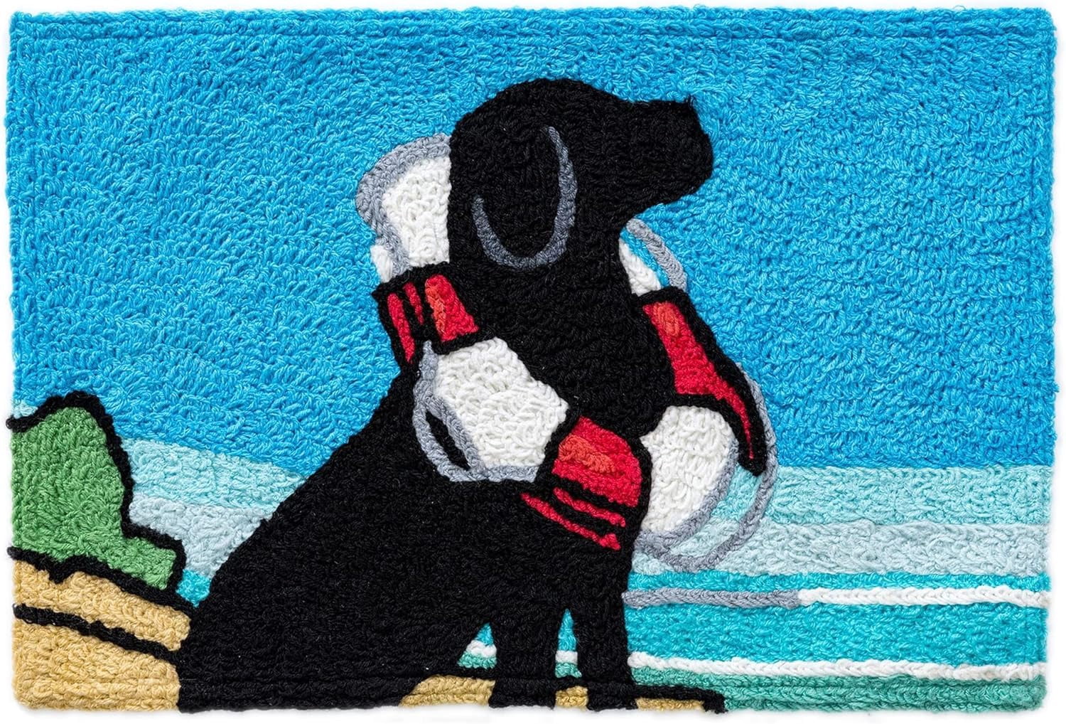 Modern Indoor/Outdoor Mat Rugs 20" X 30" Rectangle Life Saving Lab - Walmart.com