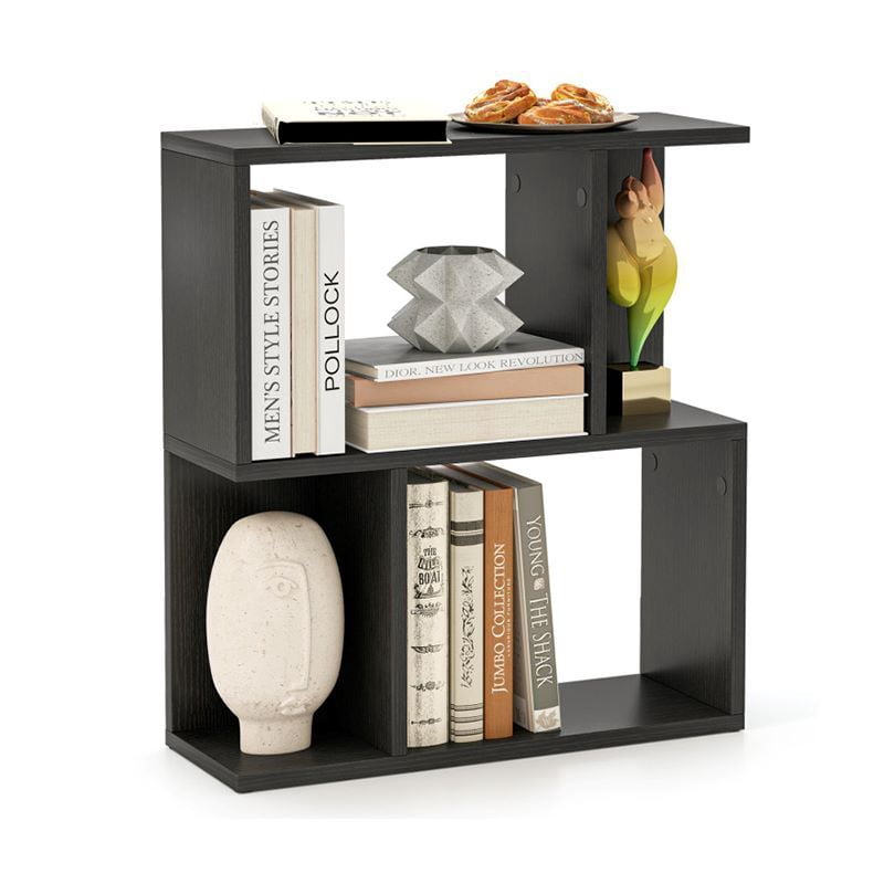 Modern Industrial Bookshelf with Open Display Shelves, 5-Tier Storage ...