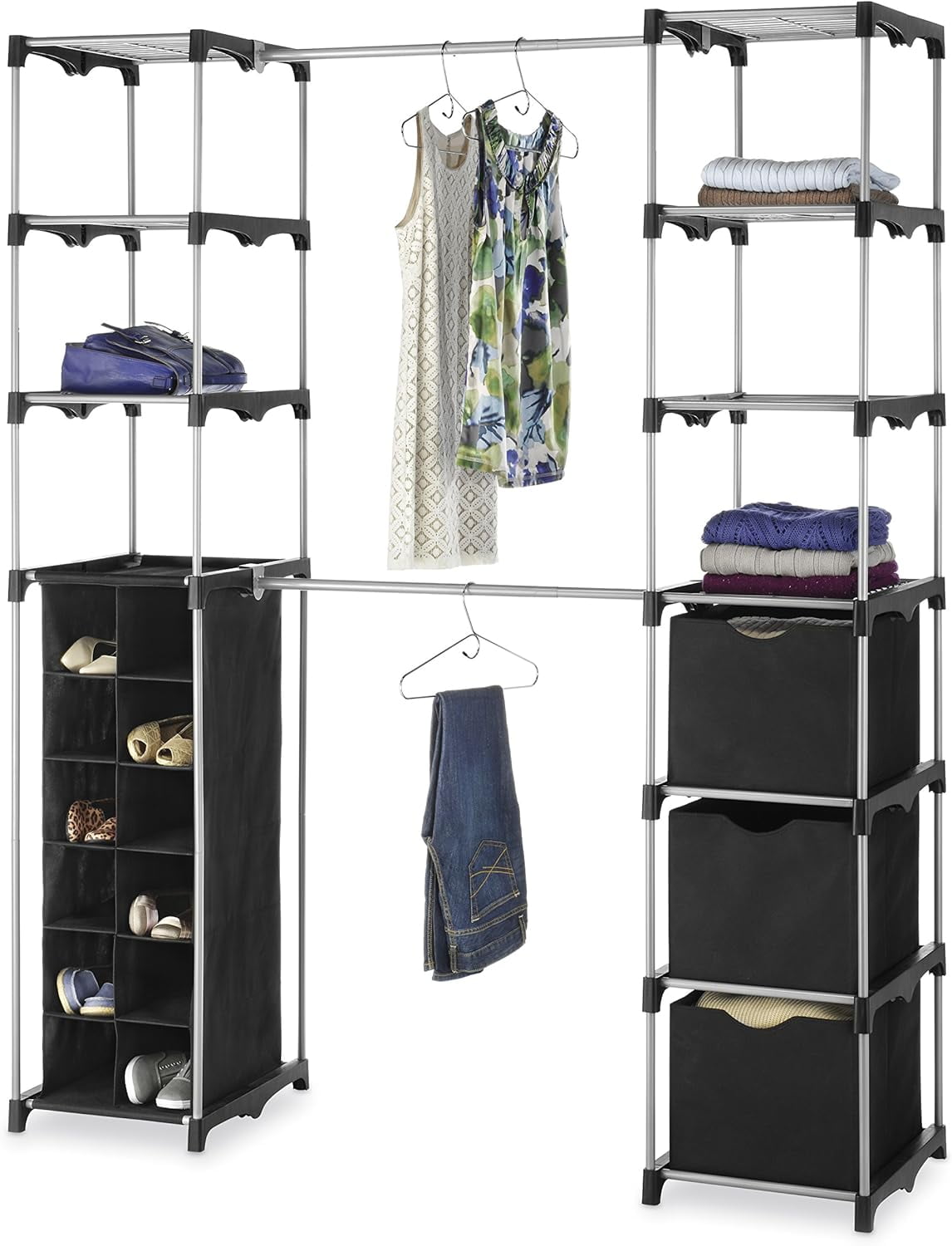 Modern Industrial Freestanding Closet Organizer - Walmart.com