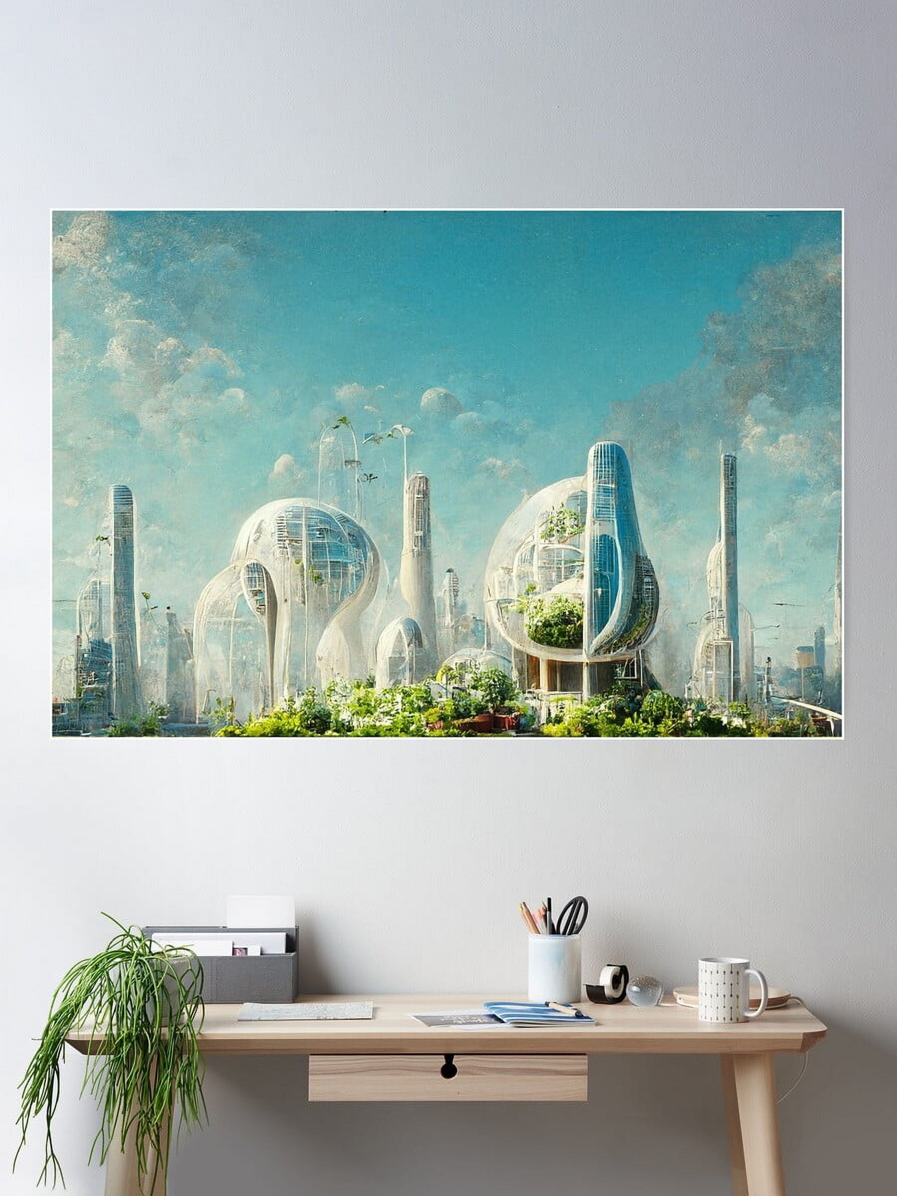 Modern Institute City Of The Future - Futuristic Utopia Sustainability ...