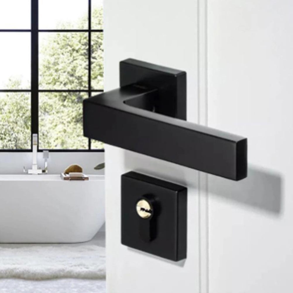 Modern Interior Bedroom Door Handle Lock Set Sleek Design Safety Room ...