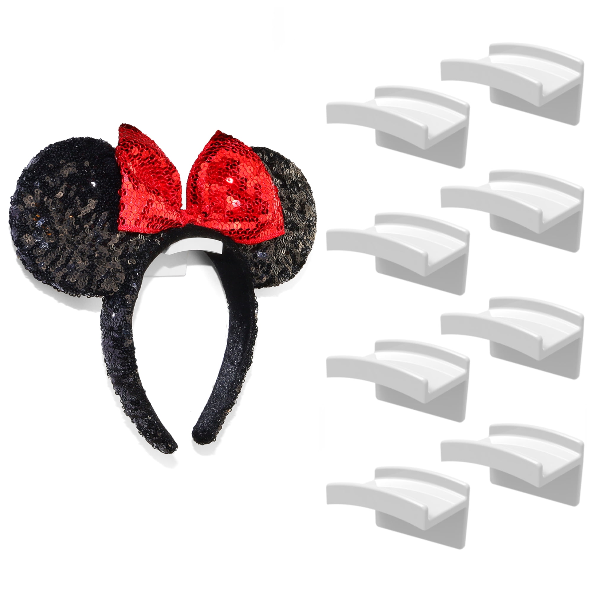 Modern JP Adhesive Hooks for Disney Ears, 8 Hooks, White, Minimalist ...