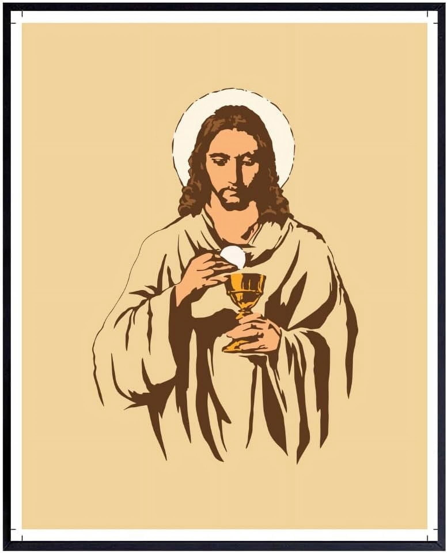 Modern Jesus Wall Art - Jesus Christ Portrait Poster - Religious ...