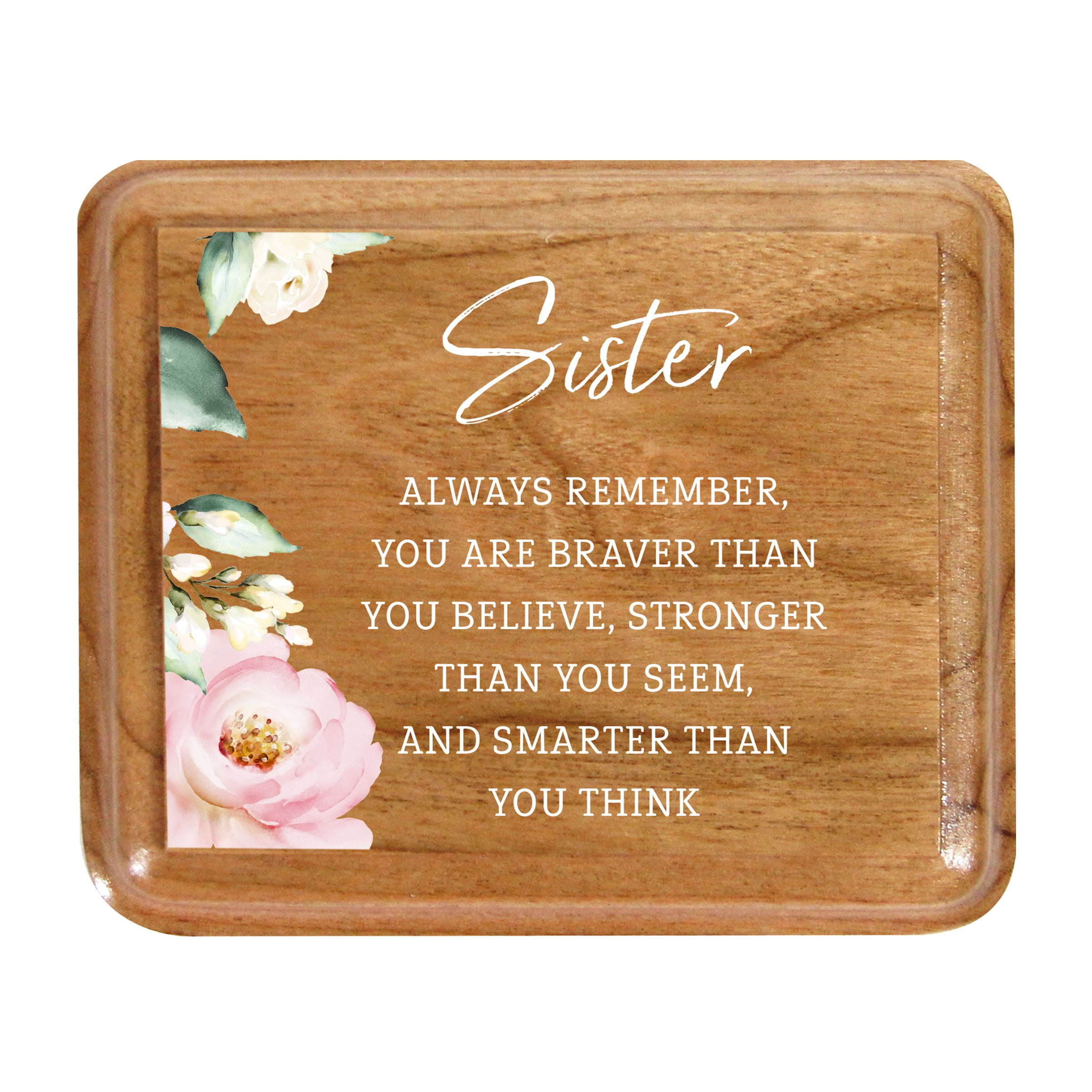 Modern Keepsake Box Inspirational Quotes for Sister 3.5x3 Sister ...
