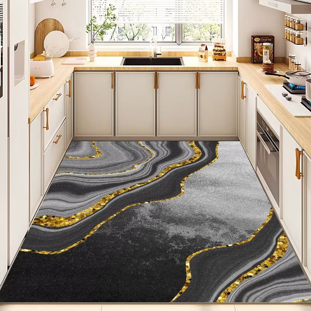 Modern Kitchen Carpets Luxury Home ration Floor Mat Living Room Sofa ...