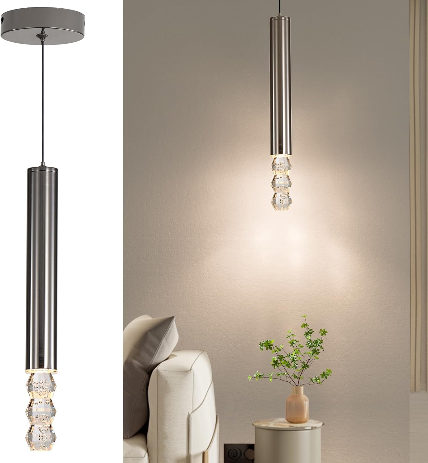 Modern Kitchen Island Pendant Light, Mini Strip Pendant Lighting ...