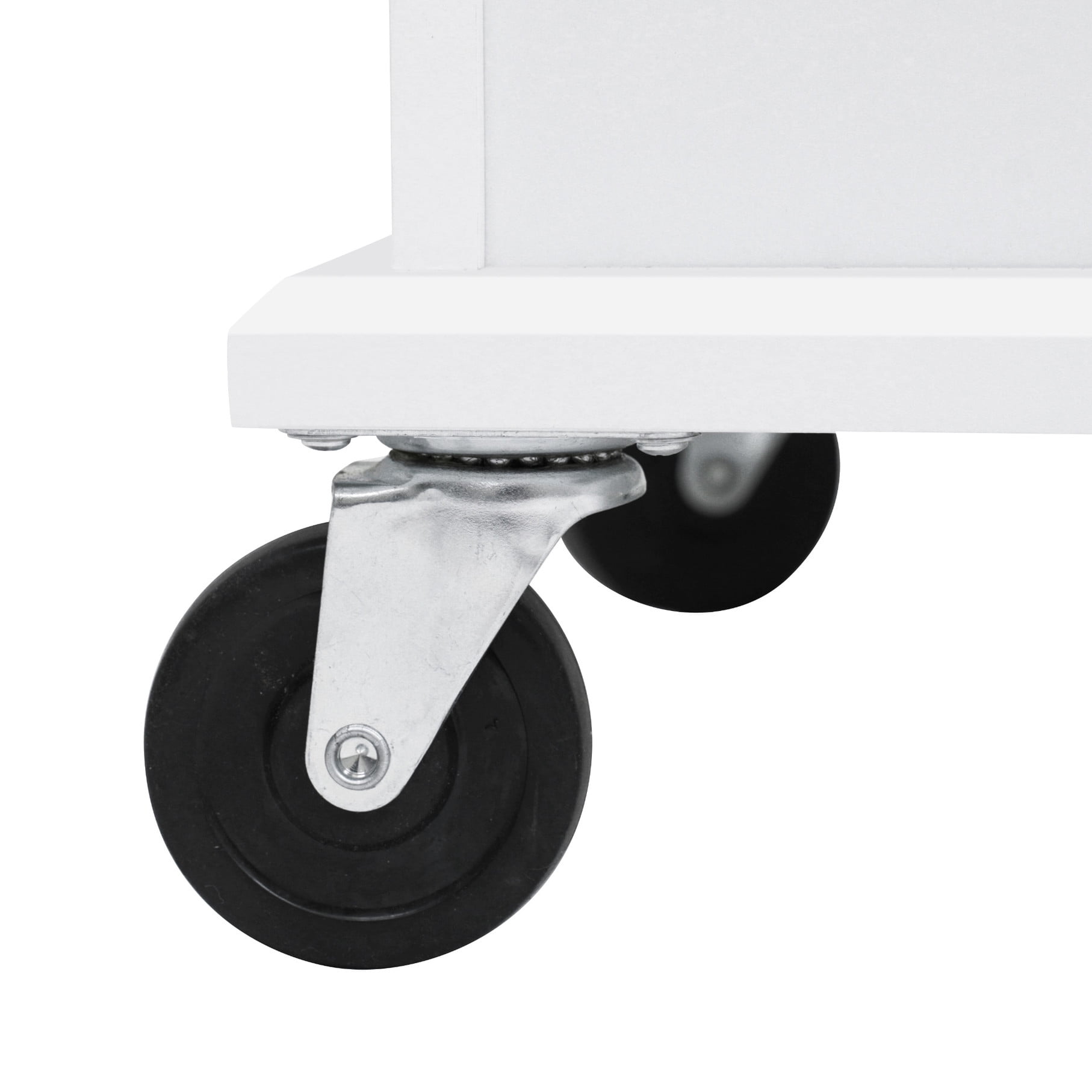 Modern Kitchen Island With Drop Leaf And Internal Storage Rack - 3 Tier ...