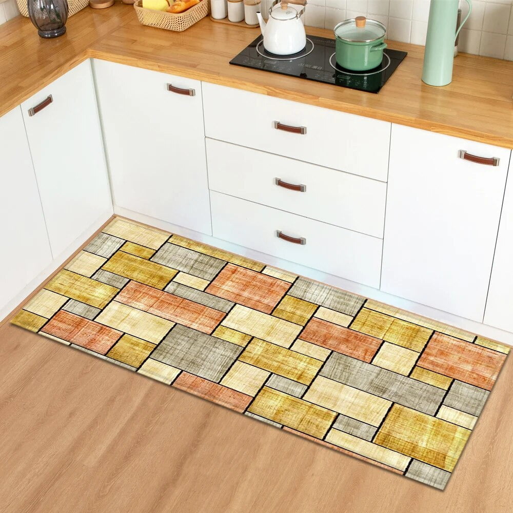 Modern Kitchen Mat Home Entrance Doormat 3D Hallway Bathroom Anti-Slip ...