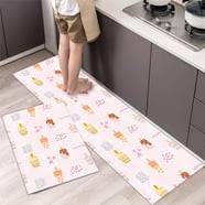 Arkwright Long Kitchen Area Rug (20x60), Skid-Resistant Backing, Brown ...