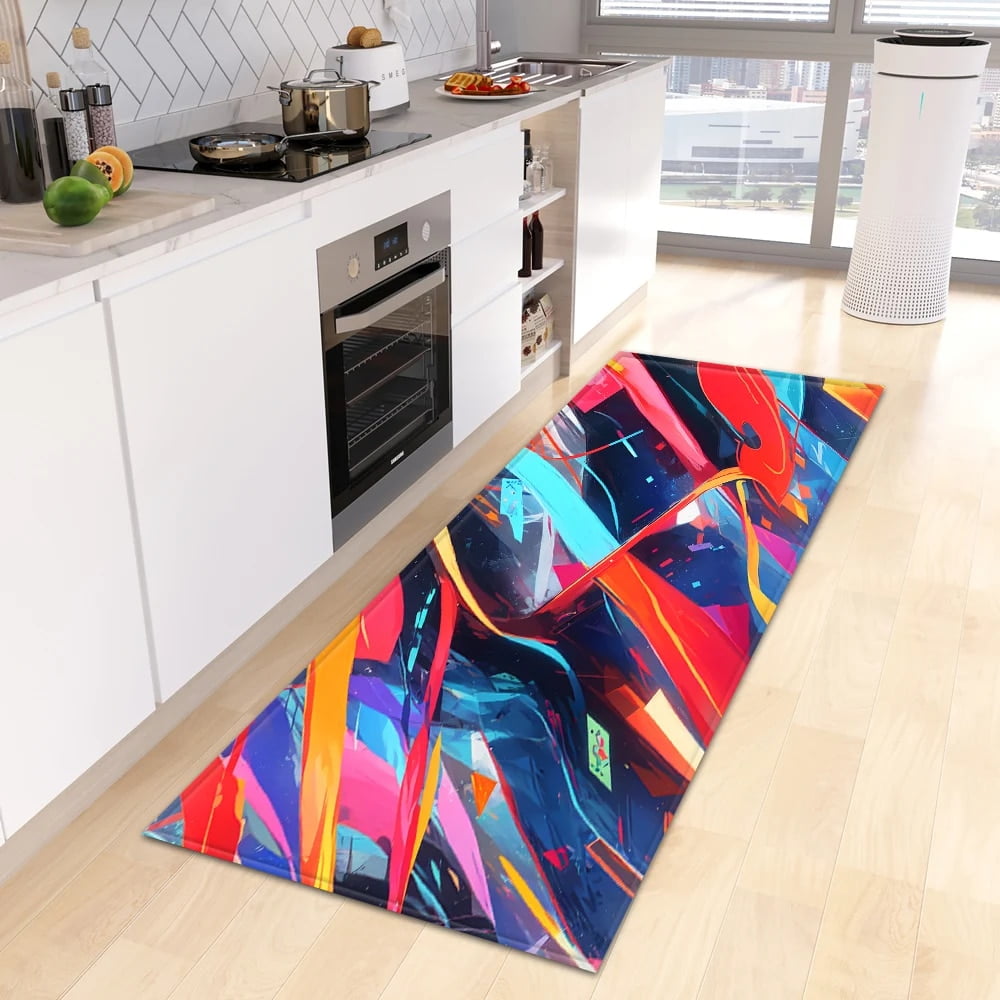 Modern Kitchen Rug Non-Slip Foot Mat House Hallway Floor Bathroom ...