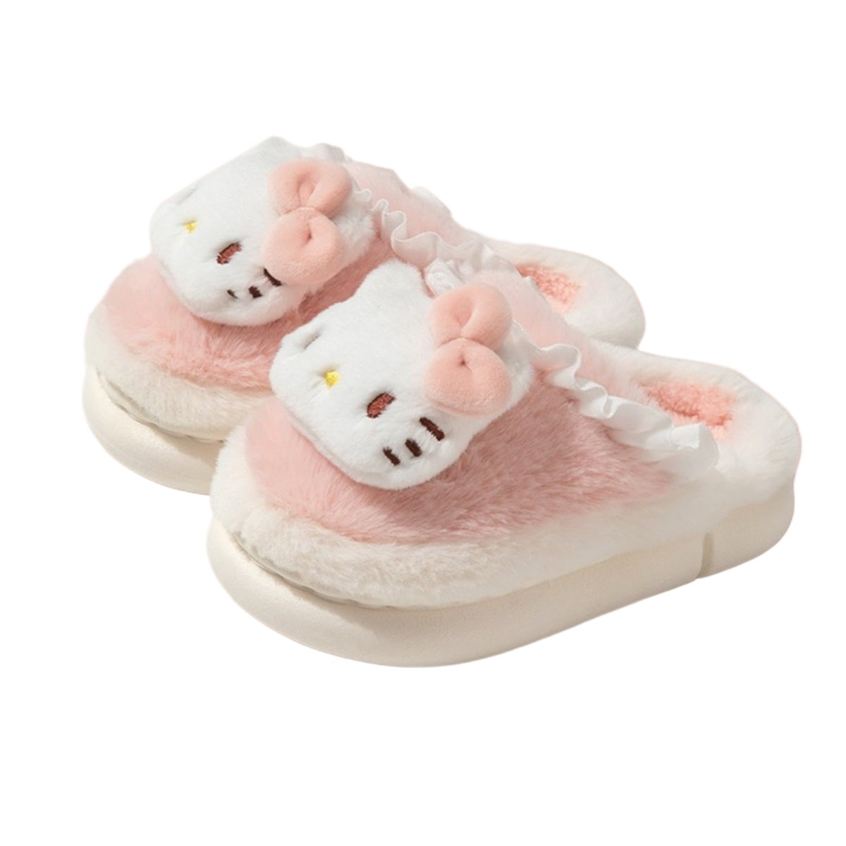 Modern Kitty Home Slippers Cute Cartoon Characters for Big Ear Dog Soft ...