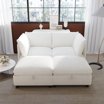 Modern L-Shaped Sectional Sofa, 4 Seats Modular Couch With Storage ...