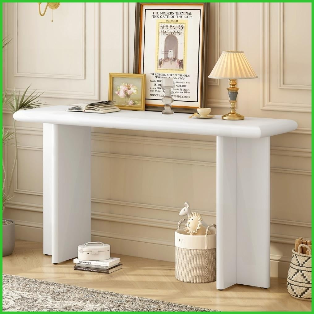 Modern L-Shaped Leg Entryway Coffee Table for Contemporary Homes, Space ...