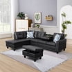 Prilinex L Sofa Couch, Modern 4-Seaters Living Room Furniture Sets with ...