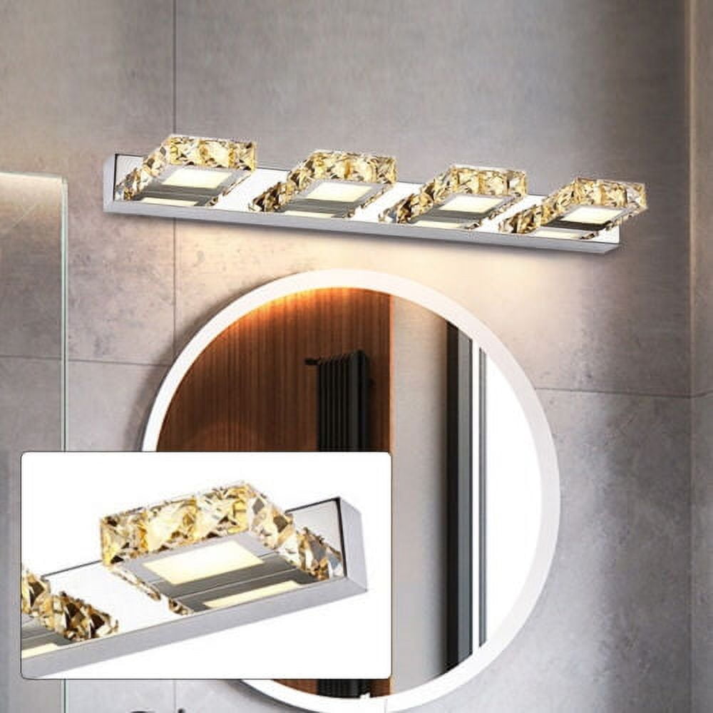 4-Light Crystal LED Vanity Light - Walmart.com