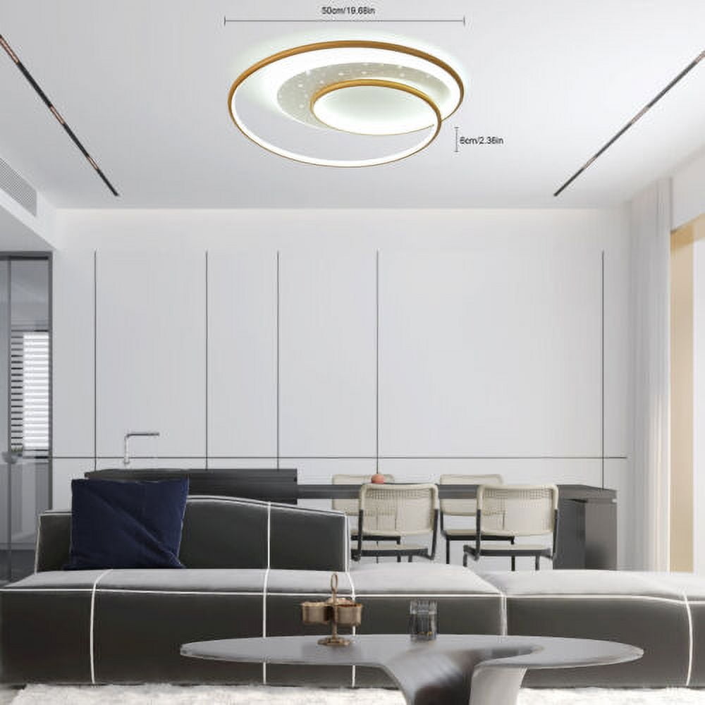 Modern LED Ceiling Dimmable Light Lamp Fixture Flush Mount w/Remote ...