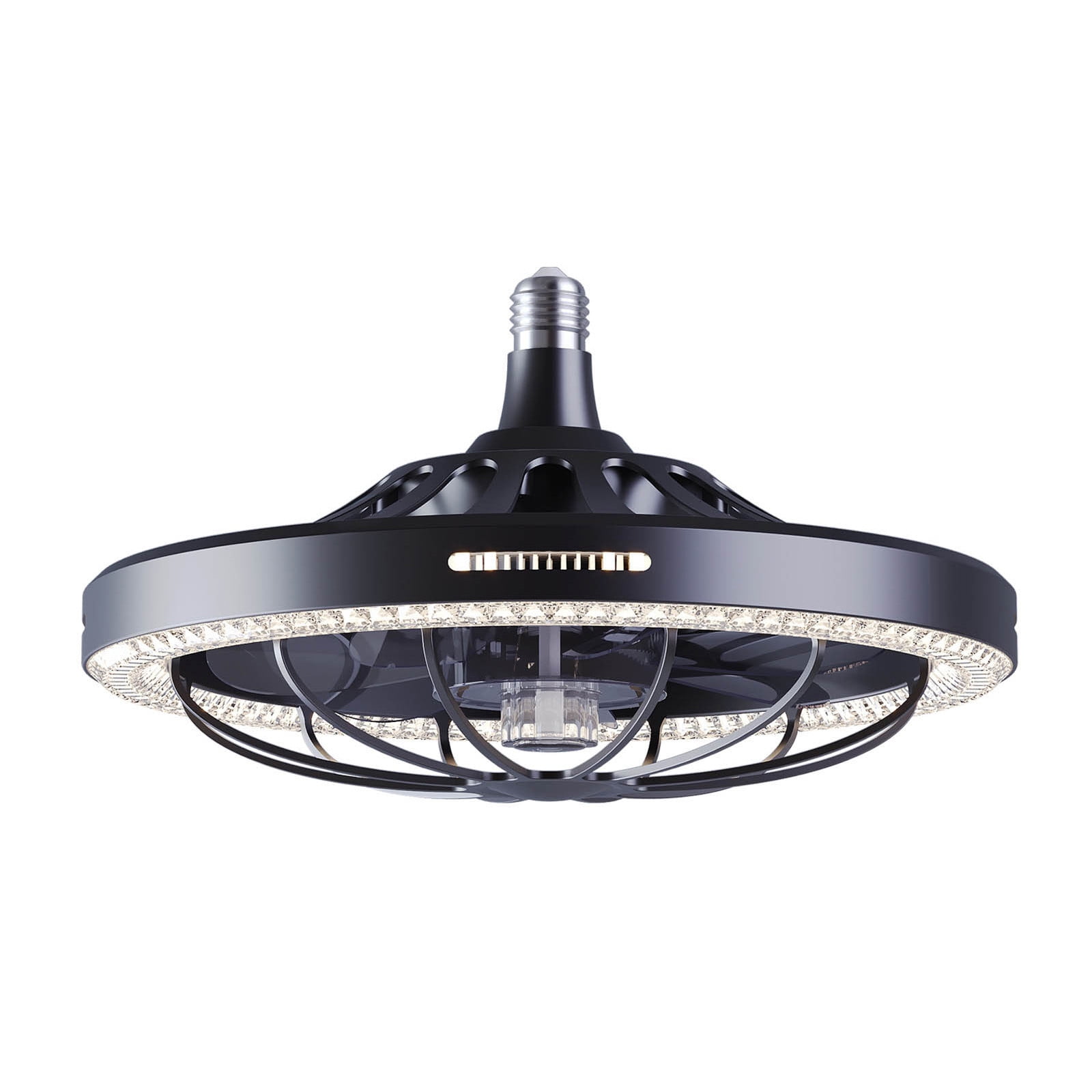 Modern LED Ceiling Fan with Color Changing Light Integrated Lighting ...