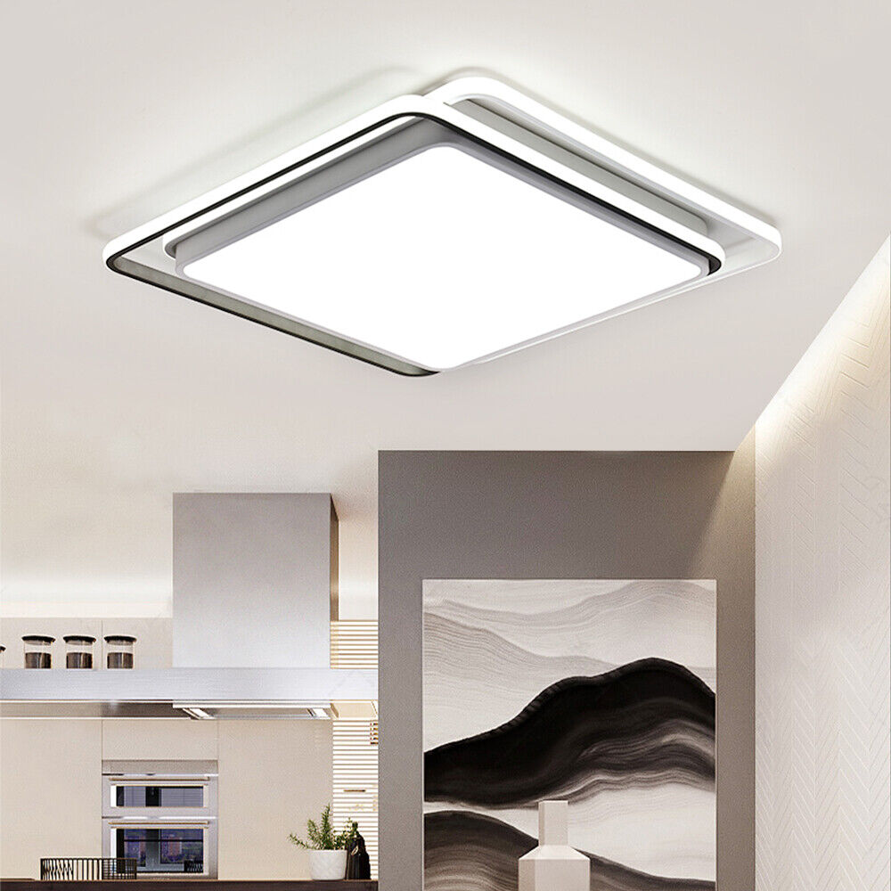 Modern LED Ceiling Light Acrylic LED Ceiling Light Square Chandelier ...