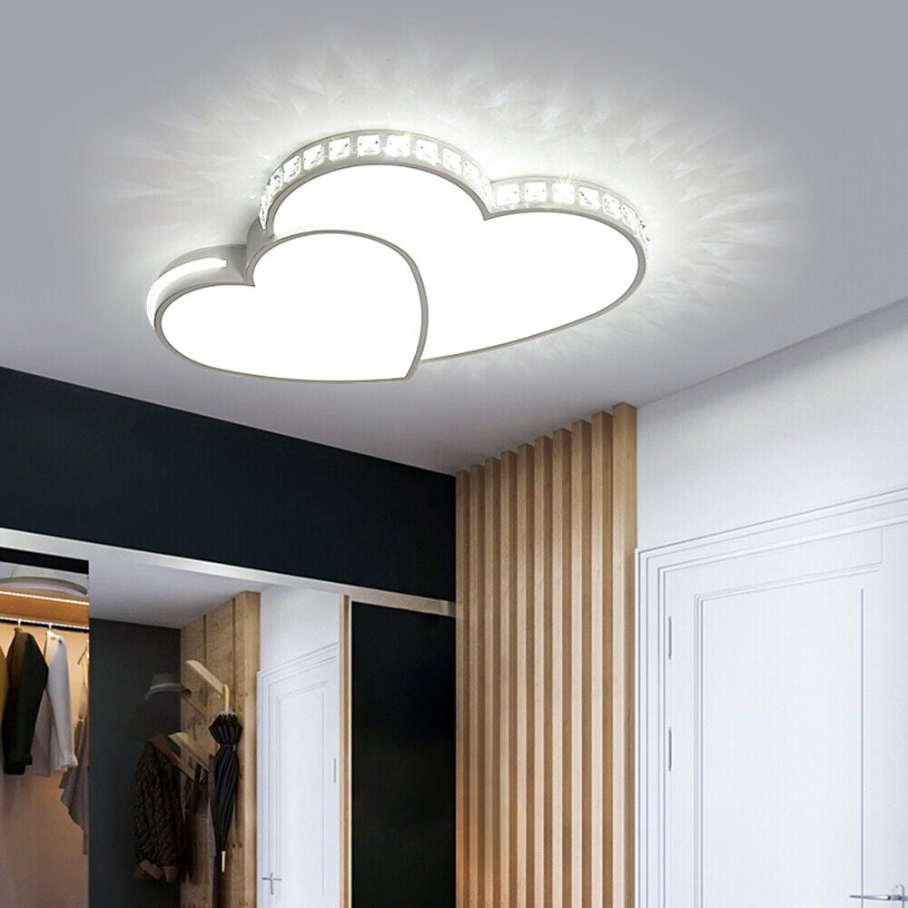 Modern LED Ceiling Light Romantic Heart Shape Chandelier Girls Room ...