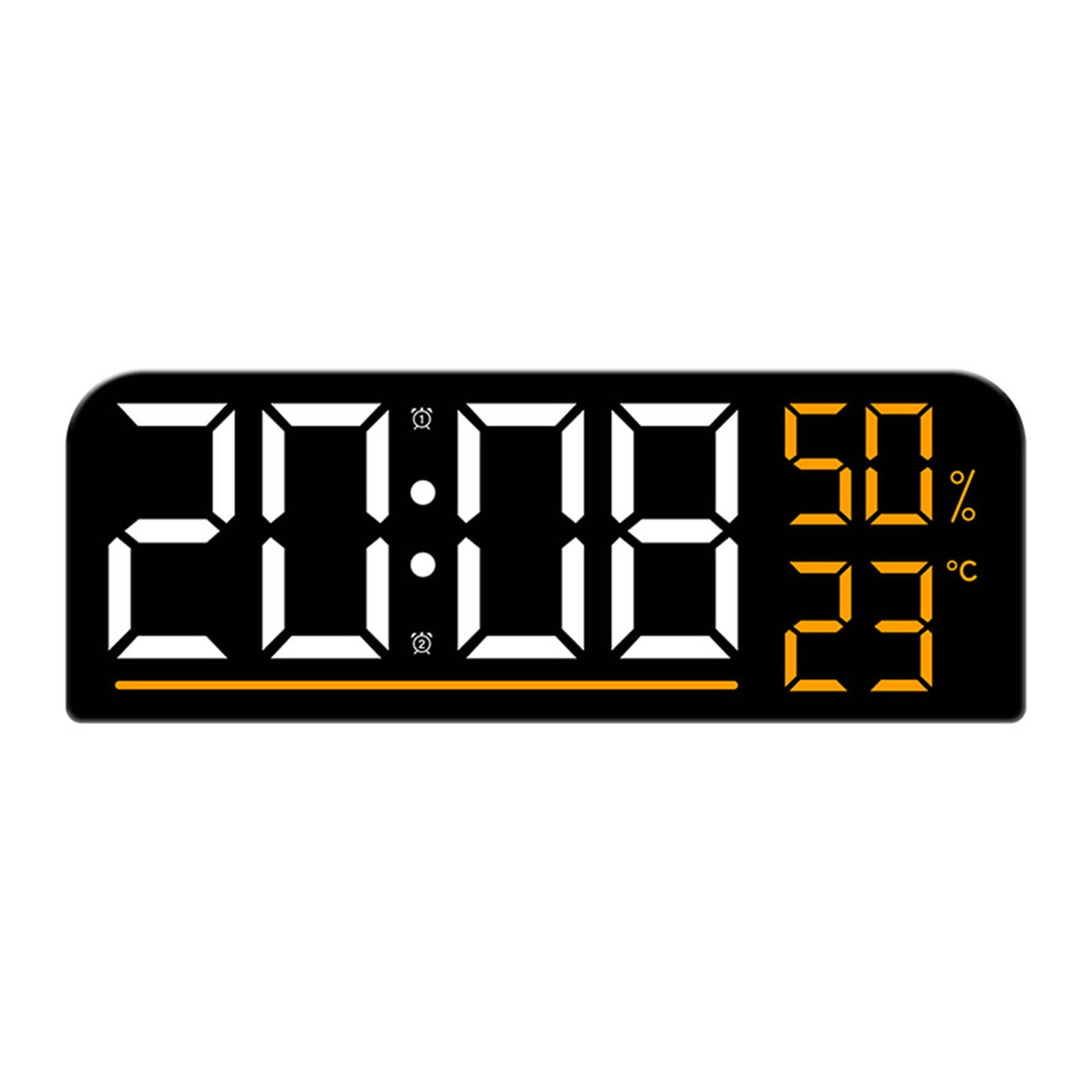 Modern Led Clock With Temperature And Humidity Display, Various ...