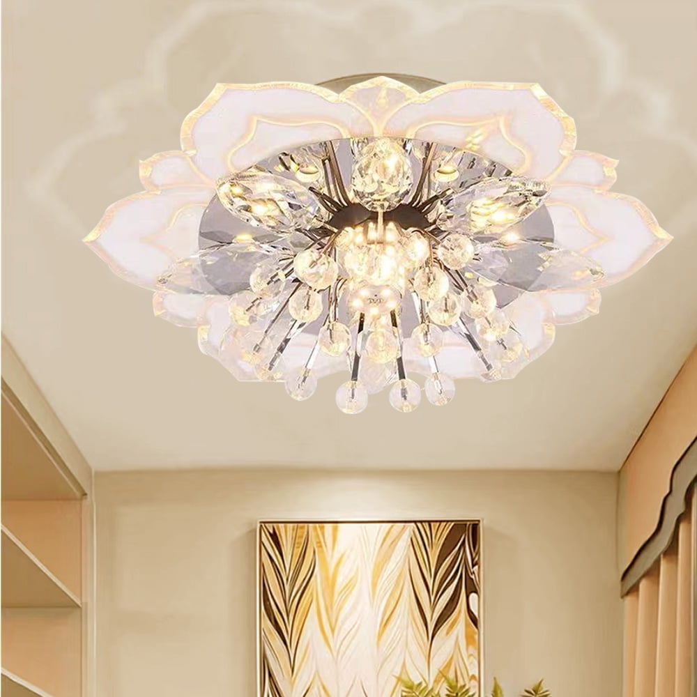 Modern LED Crystal Ceiling Light Hallway Living Room Bedroom Kitchen ...
