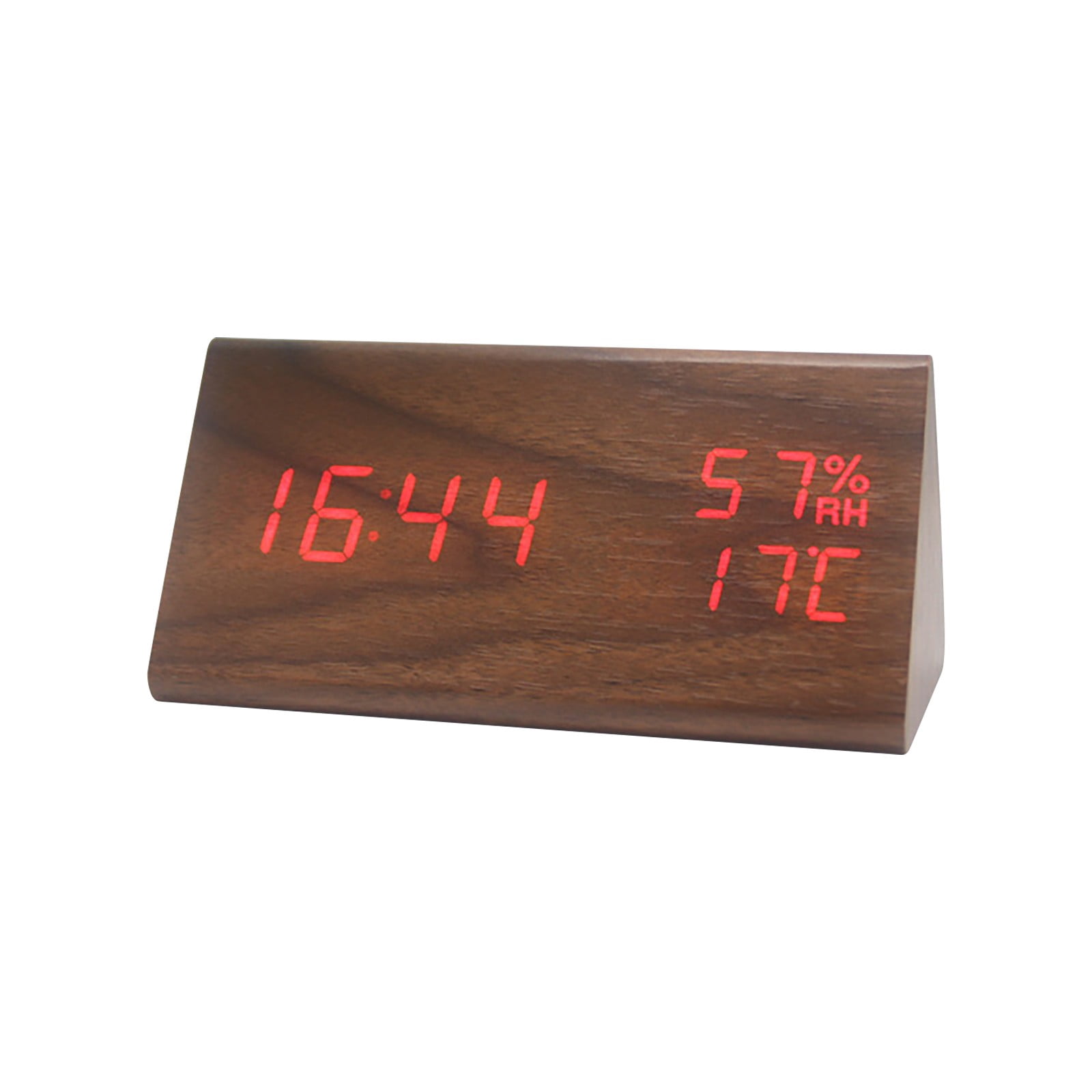 Modern LED Digital Alarm Clock with Temperature and Humidity Display ...