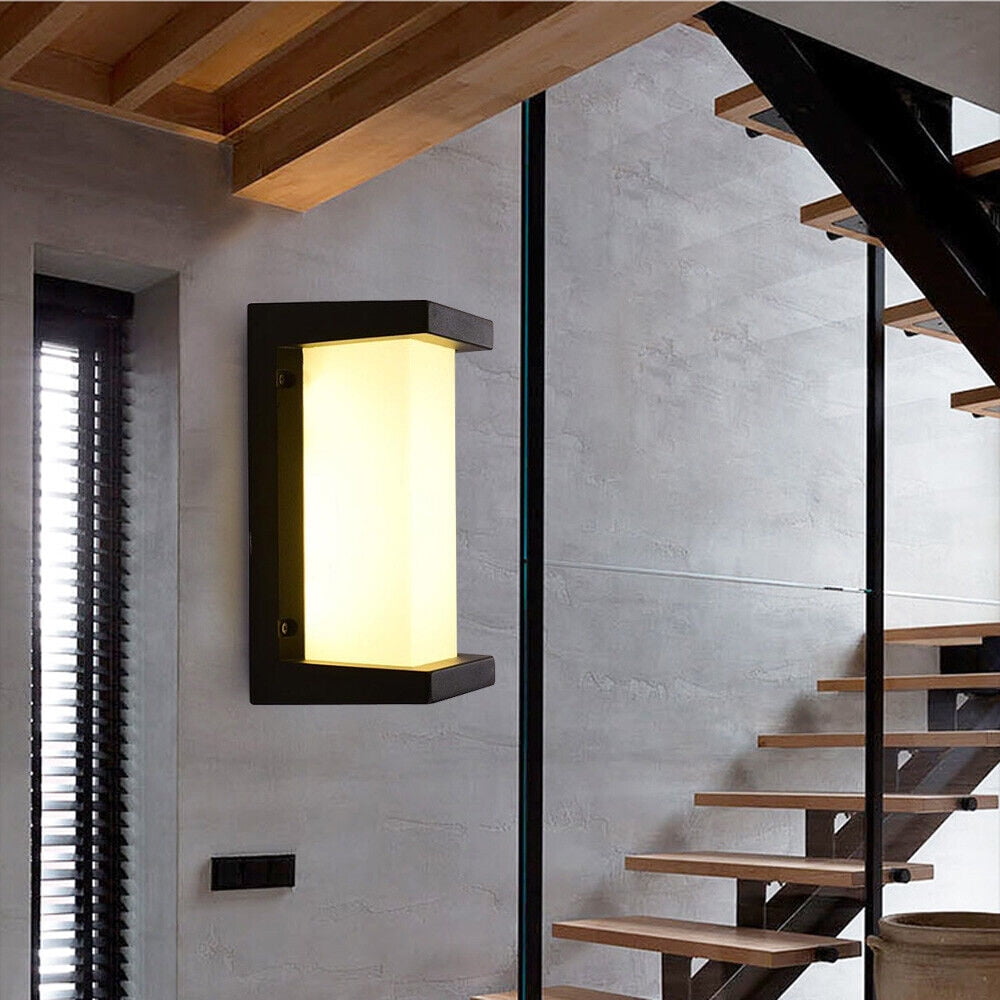 Modern LED Exterior Wall Light Sconce Walkway Lights Fixture Outdoor ...