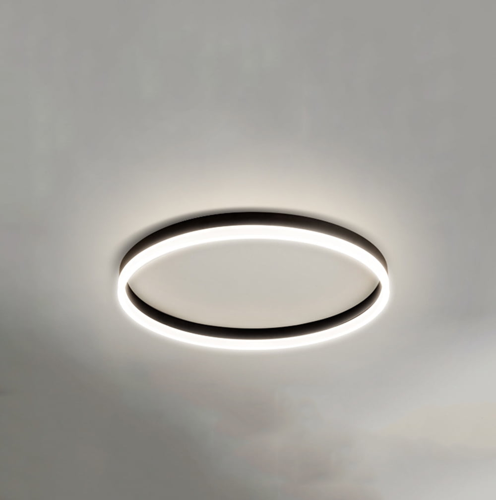 Modern LED Flush Mount Ceiling Light, 19.7 Inch Round Thin LED for Home ...