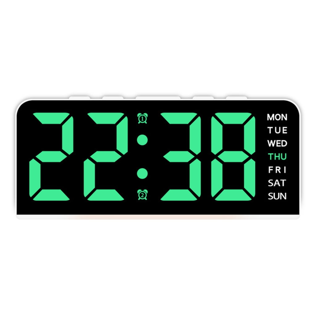 Modern LED Mood Lamp and Alarm Clock with Brightness Temperature ...