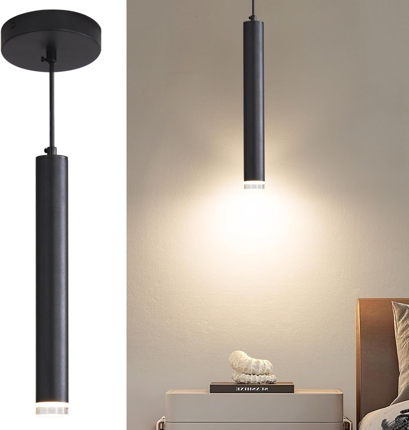 Modern LED Pendant Light for Kitchen Island 3 Color 3000K/4500K/6500K ...