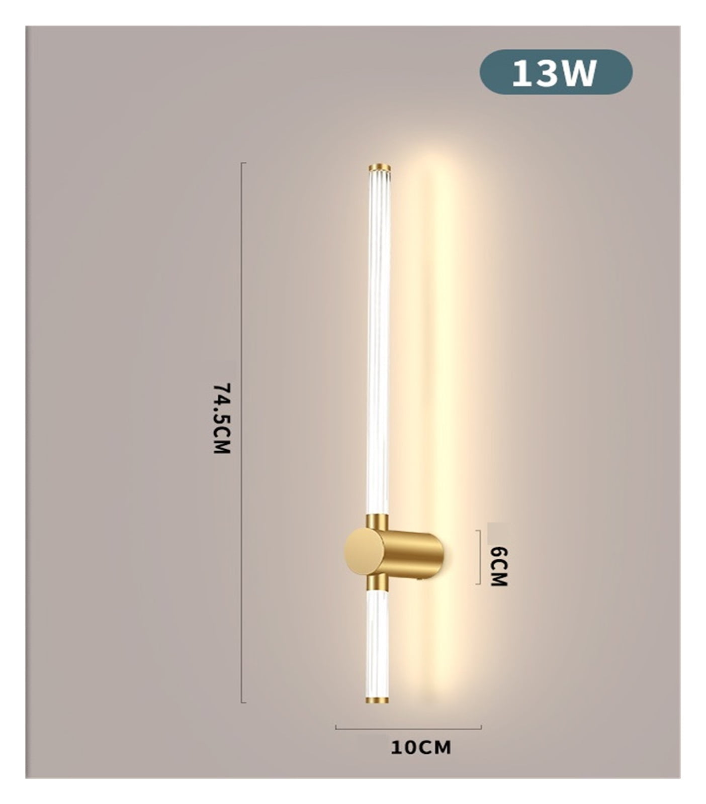 Modern LED Picture Lights Gold 3000K Long Brass Mid Century Adjustable ...