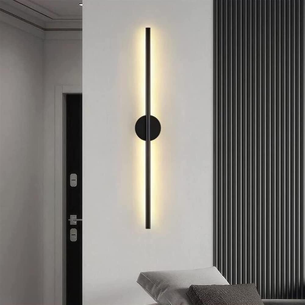 Modern LED Strip Wall Lamp, Dimmable Aluminum Wall Lights Bedroom ...