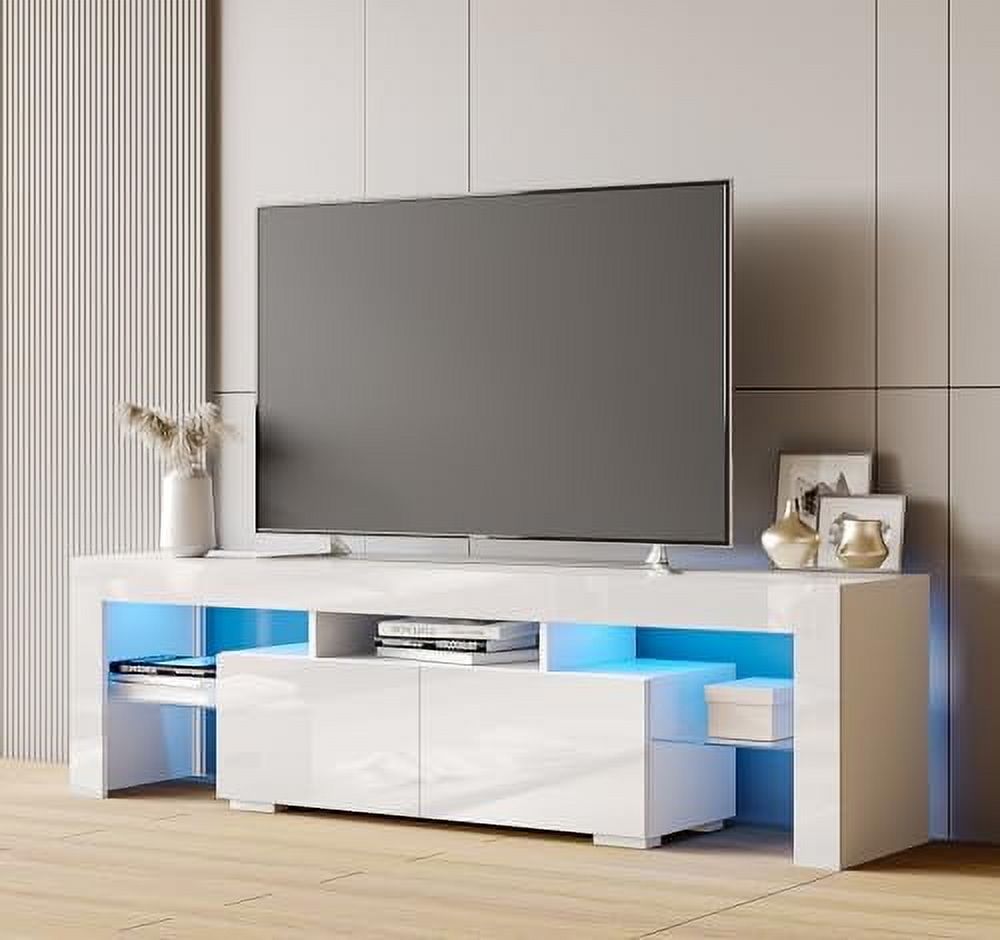 Modern LED TV Stand with Drawers for 50 55 60 65 70 inch TV ...