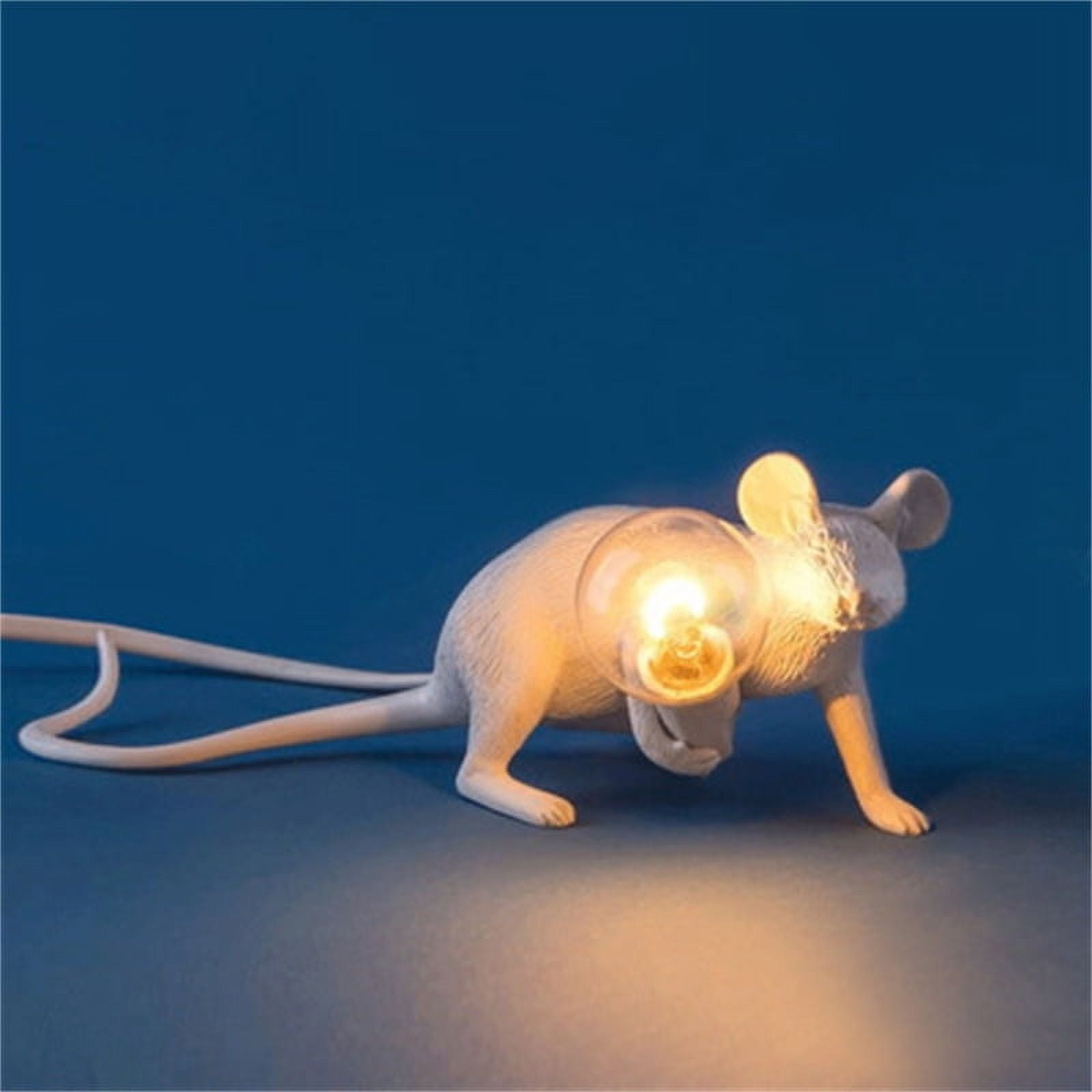 Modern LED Table Lights Resin Animal Rat Cat Squirrel LED Night Lights ...