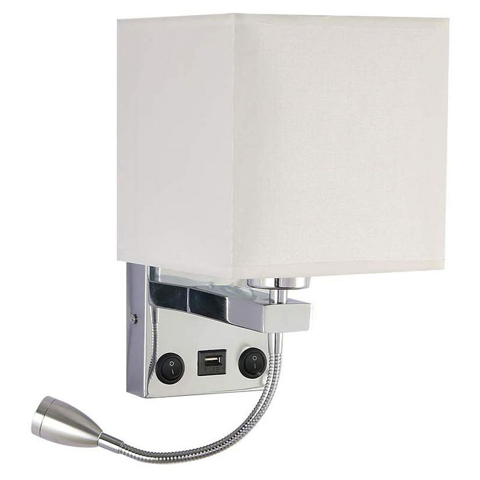 Modern LED Wall Lamp Bedside Bedroom Applique Sconce with Switch USB ...