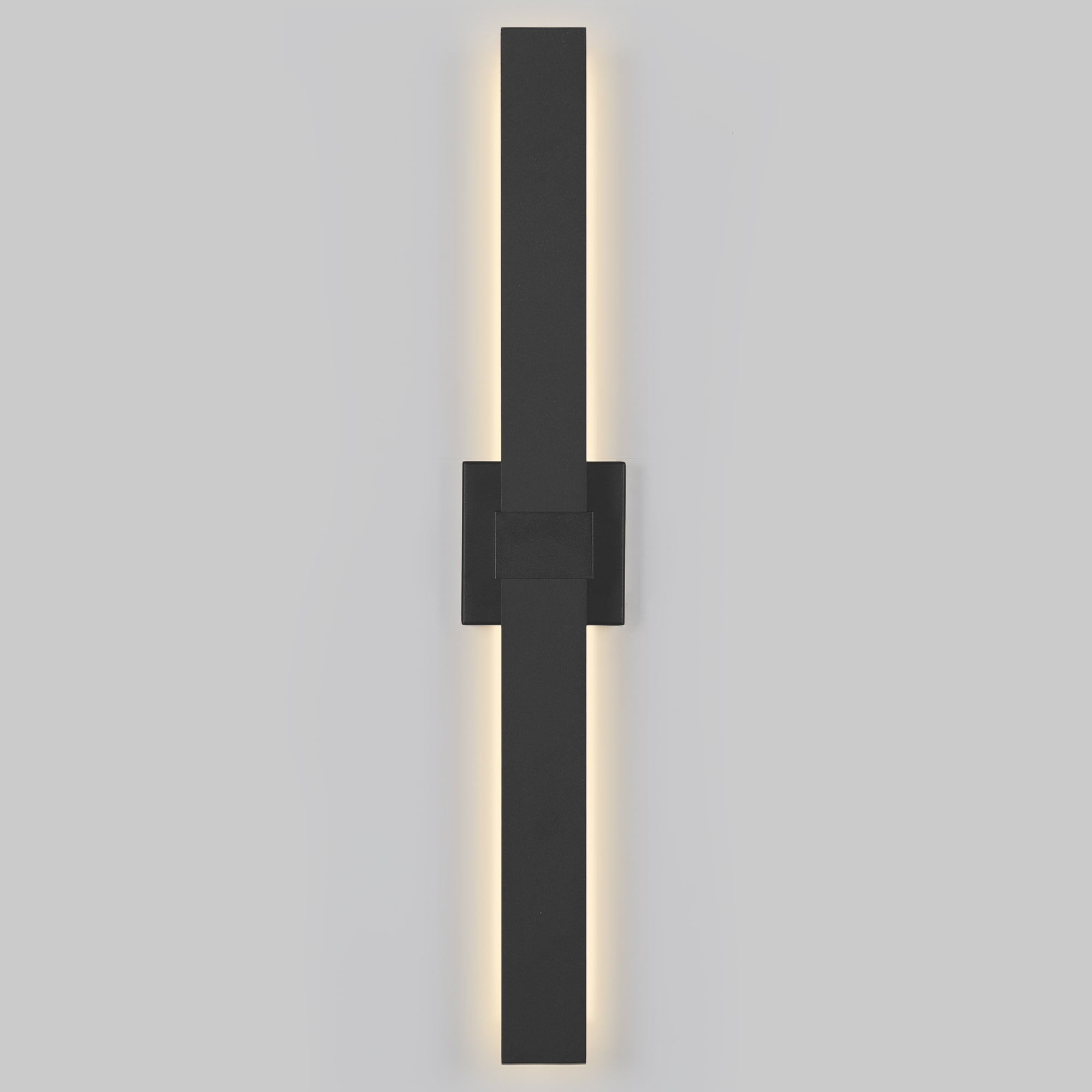 Modern LED Wall Lights Black Outdoor Linear Lighting Fixtures for ...