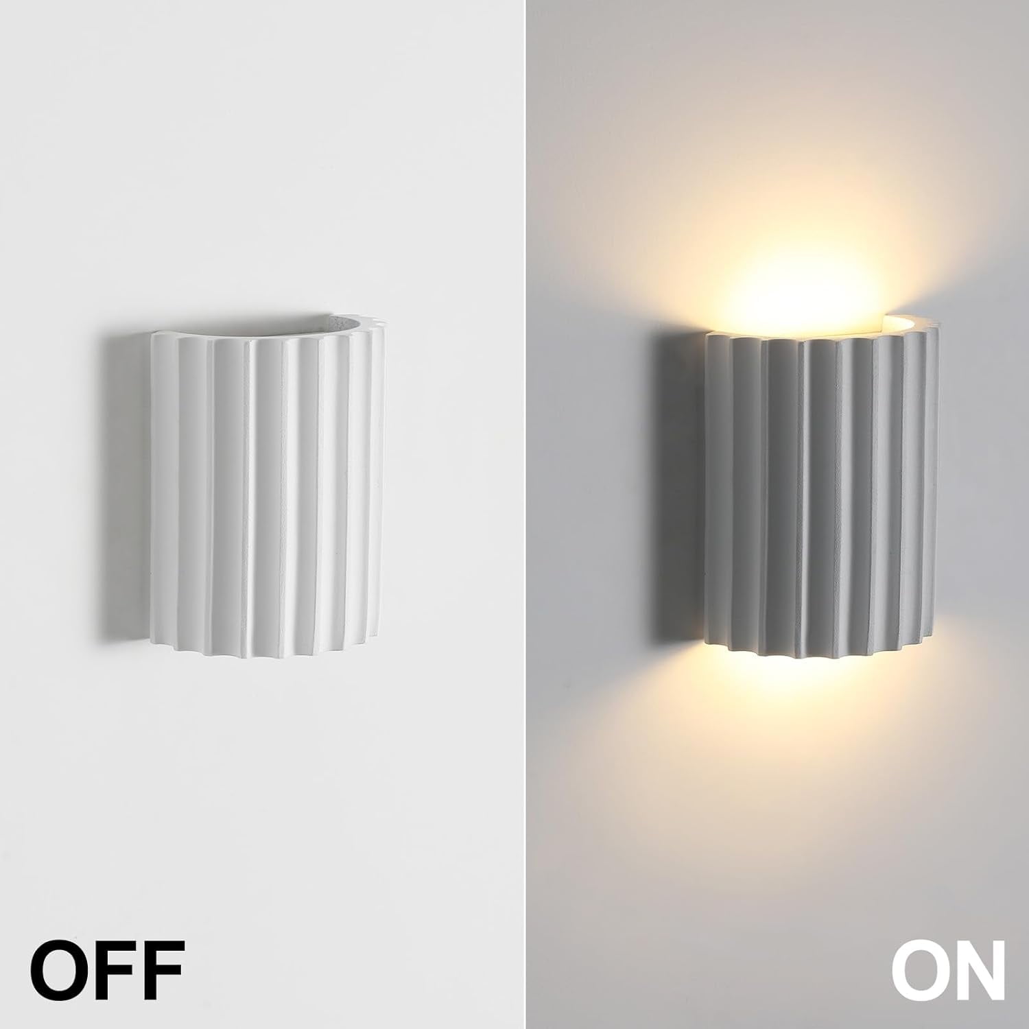 Modern LED Wall Sconce Hardwired Indoor Wall Lights Up and Down Wall ...