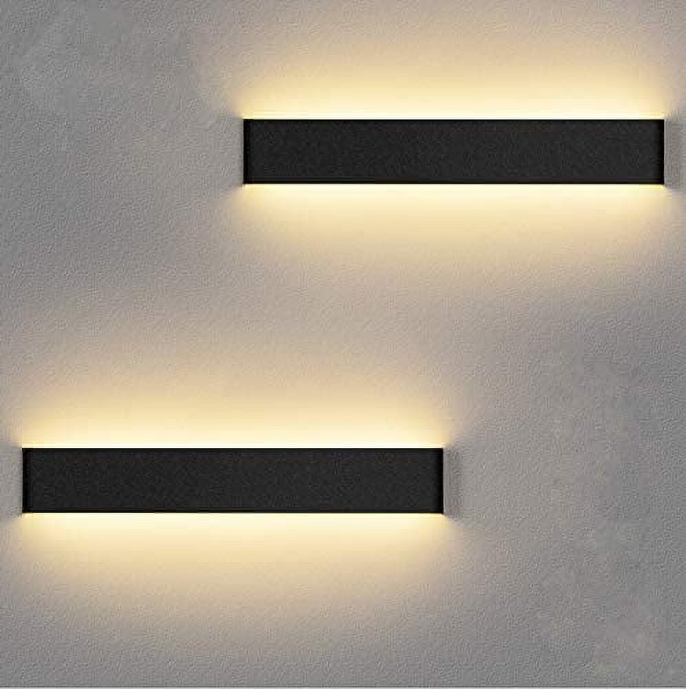 Modern LED Wall Sconce Hardwired Indoor Wall Lights Up and Down Wall ...