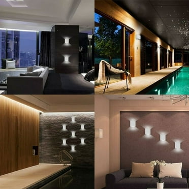 LED Wall Sconce Mini Hardwired, Modern Wall Lamp, Up Down Wall Mount ...