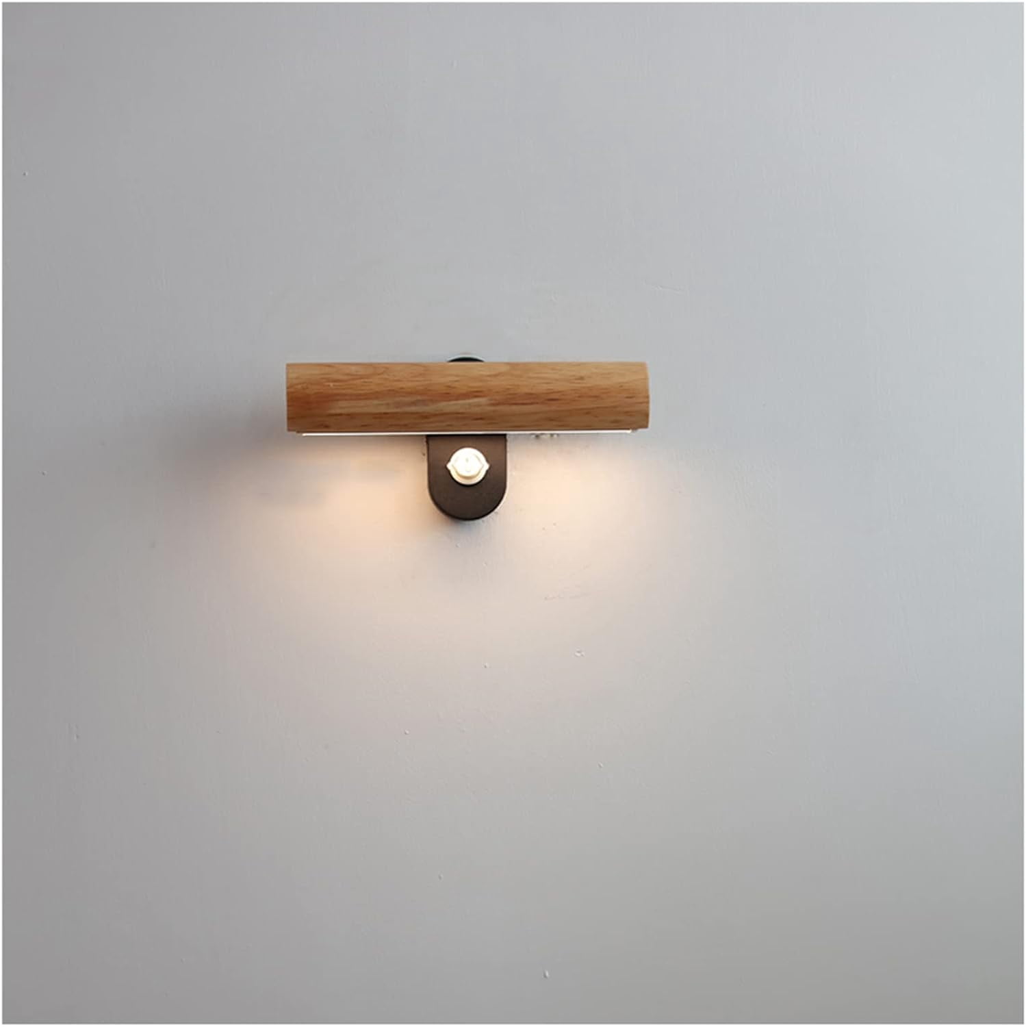 Modern LED Wall Sconce Lighting with Switch Button Wooden Decoration ...