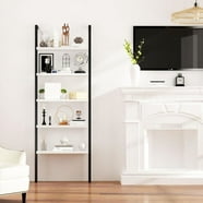 Solid Bamboo Wood A-Shaped Display Shelves, Classic 4-Tier Ladder ...