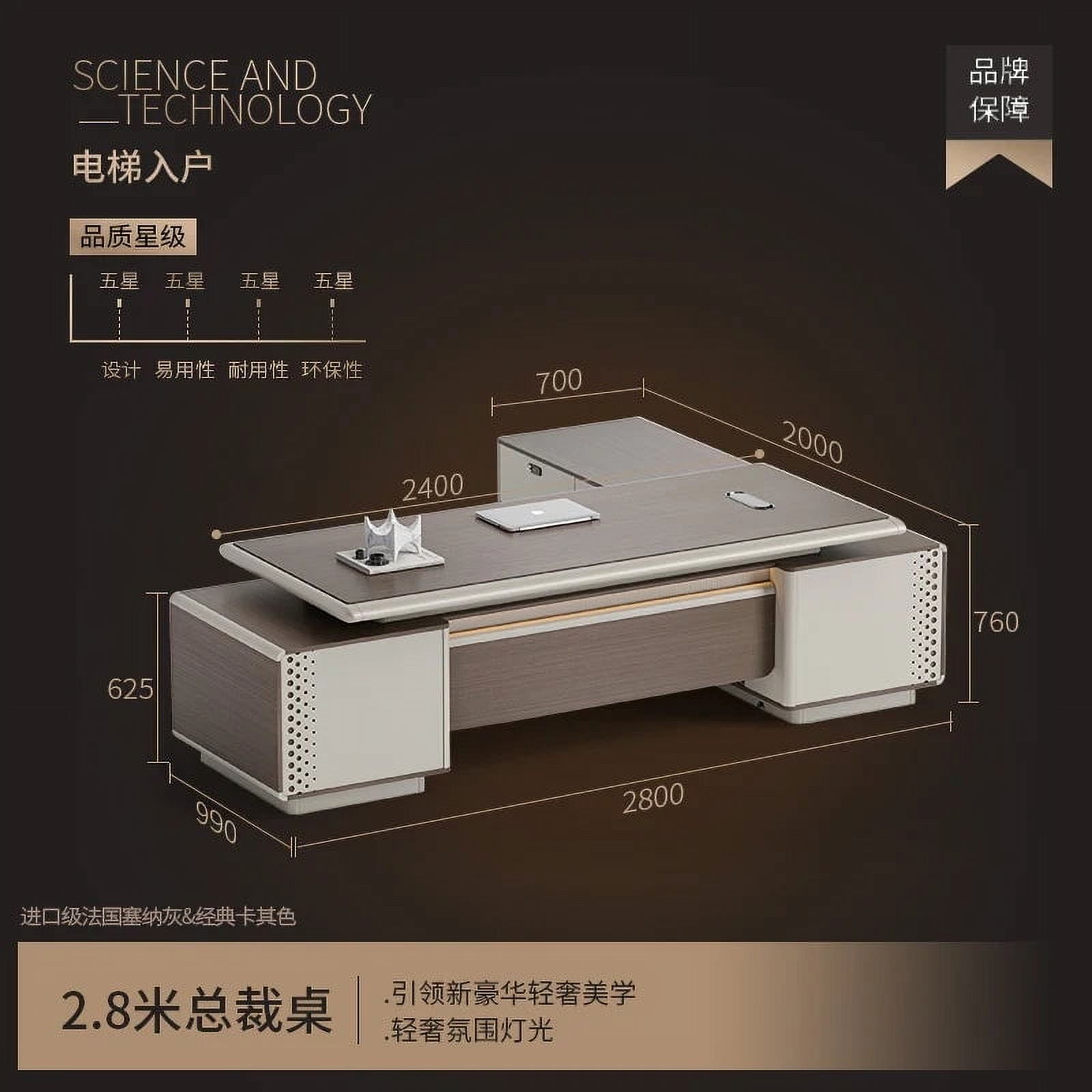 Modern Lap L Shaped Desk Study Executive Standing Reception Setup Desk ...