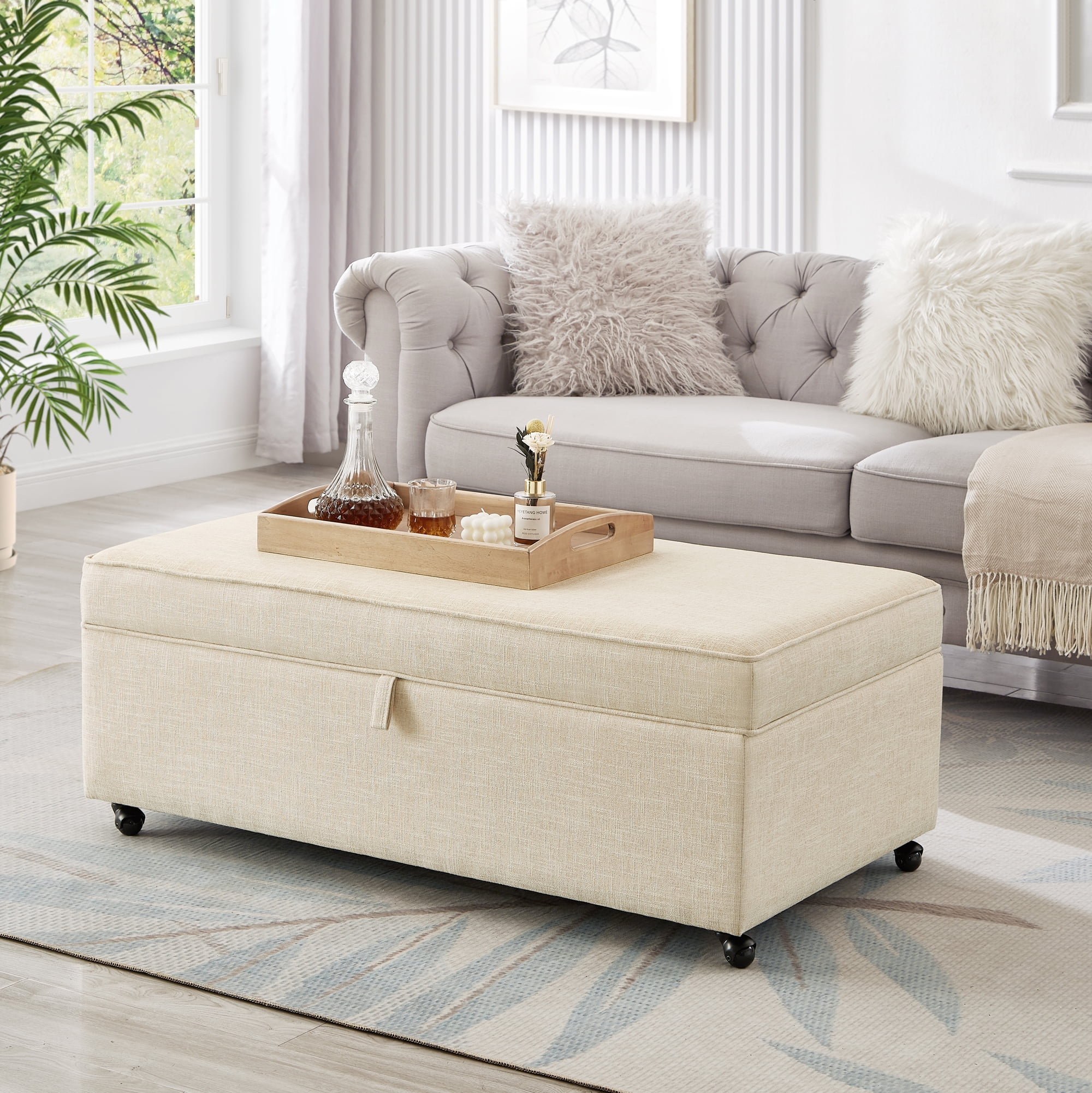 Modern Large Comfort Sofa Ottoman With Storage, Modular Sectional ...