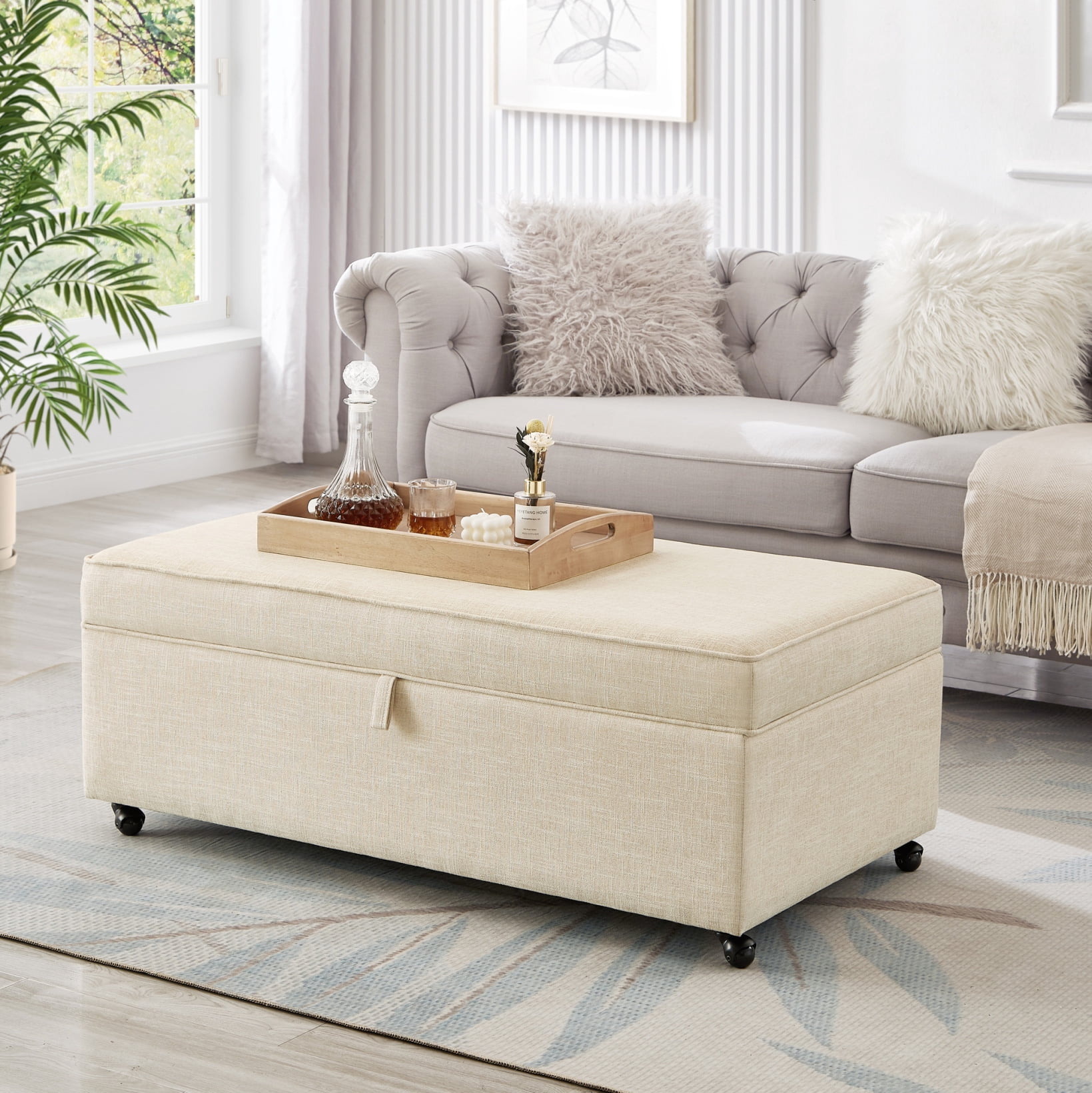Modern Large Comfort Sofa Ottoman with Storage, Modular Sectional ...