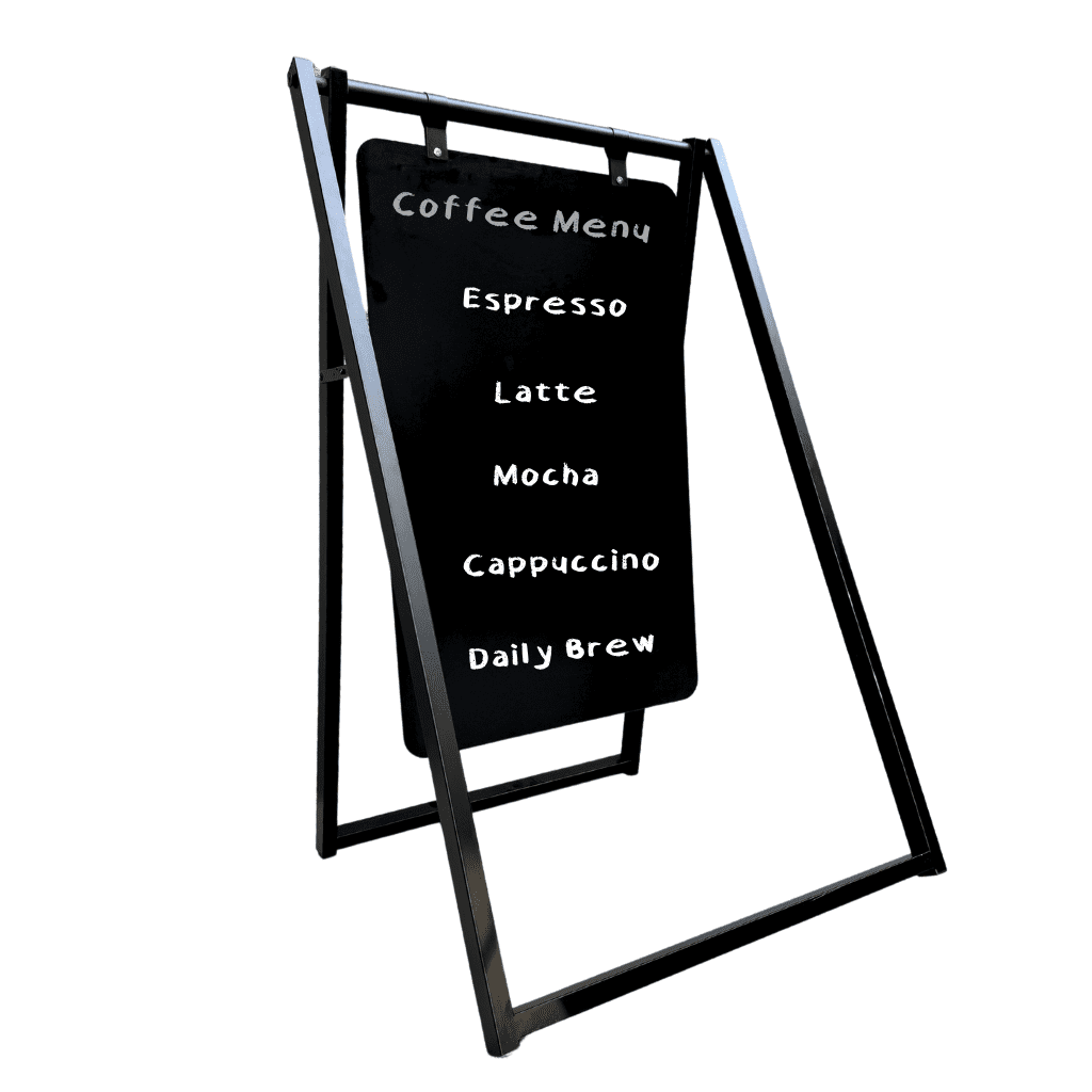 Modern Large Metal A Frame Doubled Sided Chalkboard Sign, Minimalist ...