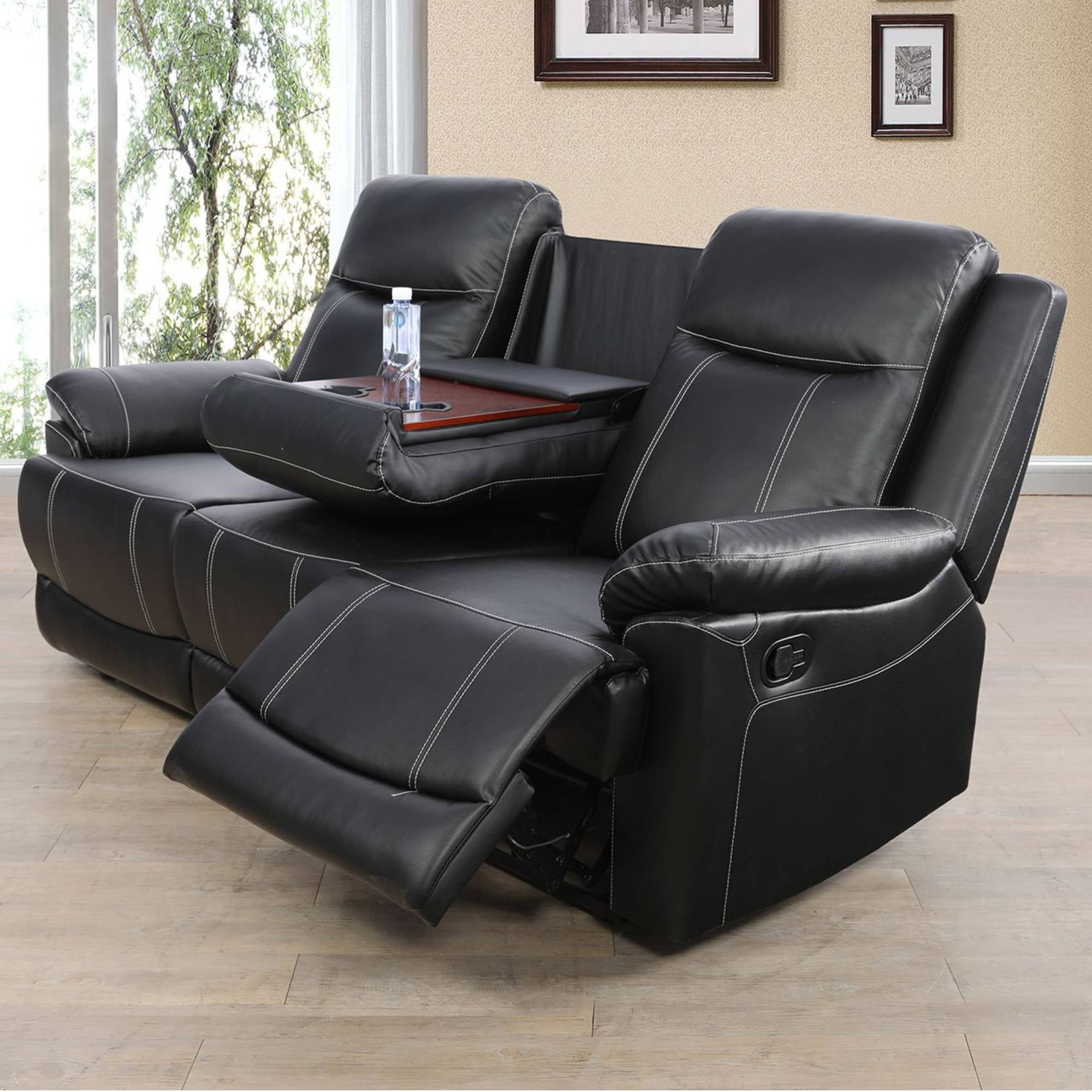 Modern Leather Reclining Sofa Chairs,3 Seater Lazy Boy Sofa Chair ...