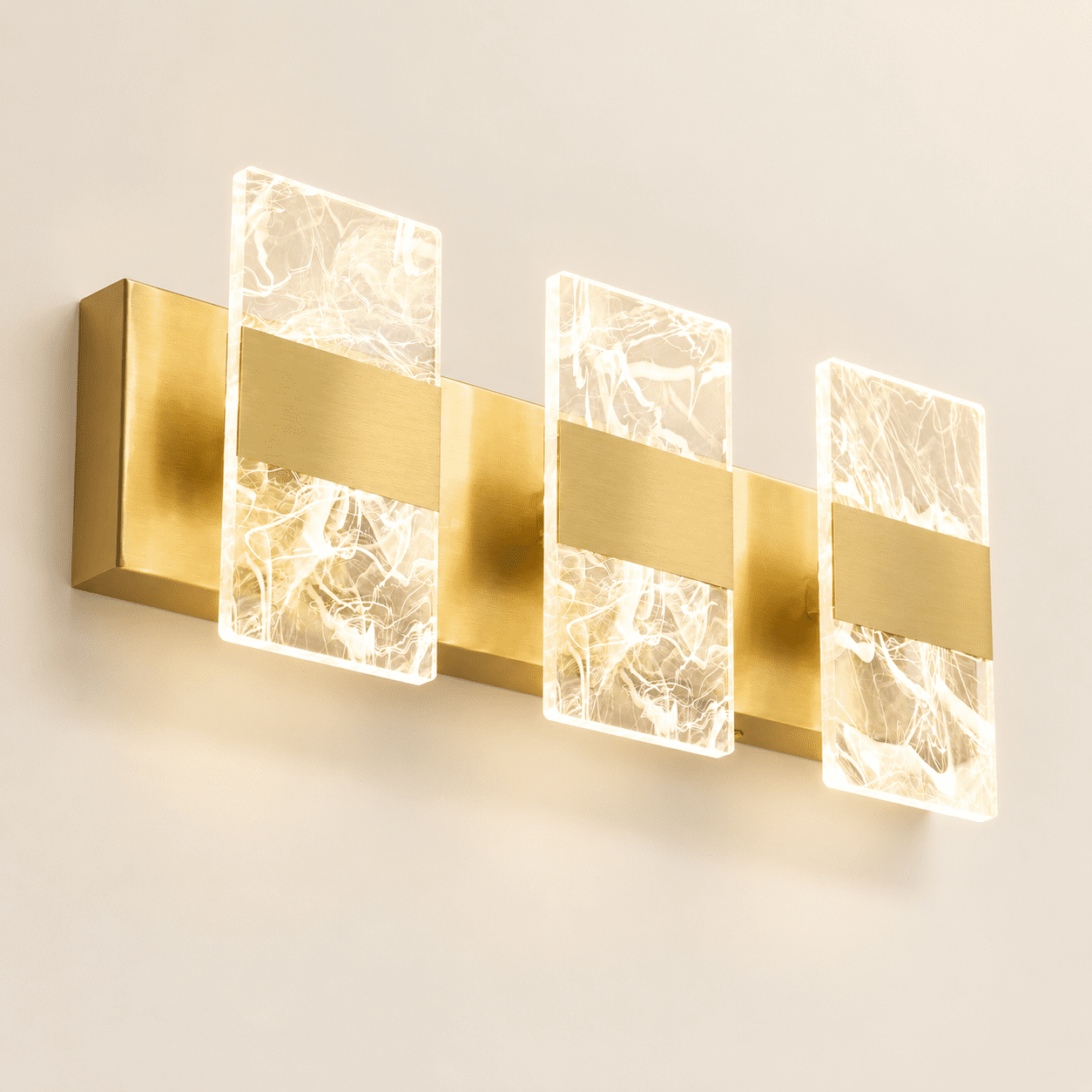 Modern Led Bathroom Light Fixtures Dimmable 3-light Vanity - Walmart.com