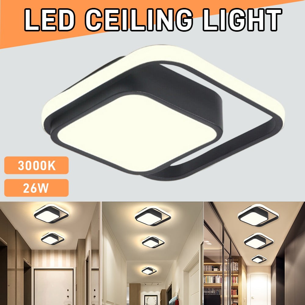 Modern Led Ceiling Light Quadrate Ceiling Lamp Including Bulbs Warm Light 3000K Fixtures for ...